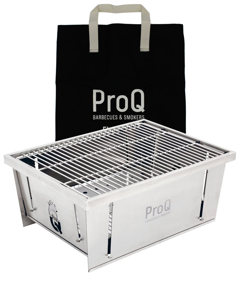 ProQ Flatdog Portable Fold Flat BBQ Grill | Travel BBQ | ProQ Smokers – ProQ BBQs & Smokers